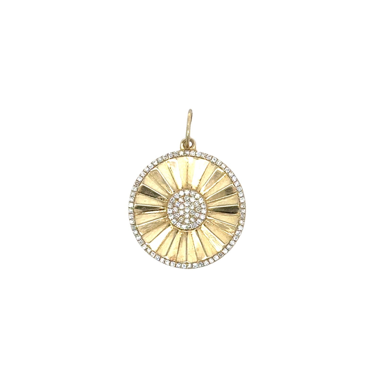Pave Diamond Fluted Disk – Lauren Sigman Collection